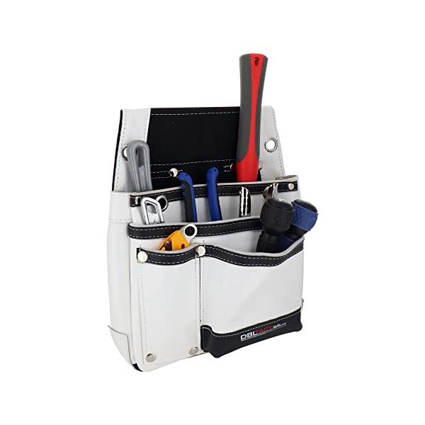 ホワイト/One Size/DTL-07-WH・Color:ホワイト・パッケージ個数:1・本革腰袋 墨壺ケース付