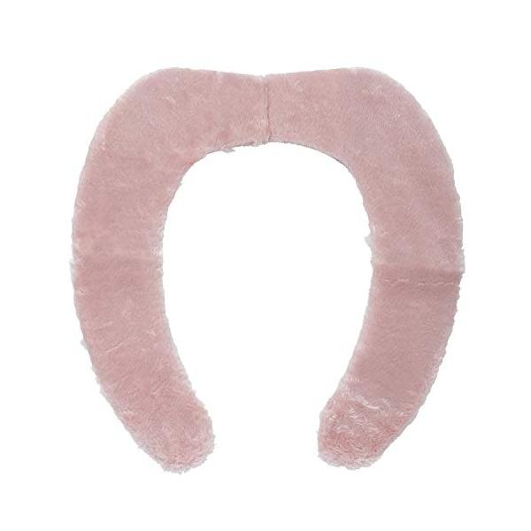 ふわふわ・ボアピンク/なし/B00380・Color:ピンク・パッケージ個数:1・サイズ：9.5x41.5x1cm・便座にのせるだけ取りつけ簡単な吸着式便座カバー。面倒な取り替えの手間がかかりません。・洗浄暖房型・O型・U型・ポータブル、ど...