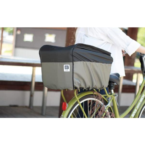 カーキ/標準/D-2R-PMK・Color:カーキ・一般後カゴ（23?）〜超ビッグ後カゴ（34?）・雨除け・ほこり除け・盗難防止・荷物の多い日に・新聞カゴや特殊カゴには取付出来ません。