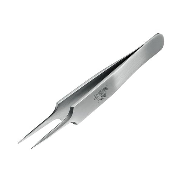 先端幅:0.25mm(先細)Silver/-/P-898・Style:先端幅:0.25mm(先細)・パッケージ個数:1・軽量で扱いやすい高耐久ピンセット P-898ピンセットは、板厚2.0mmのスタンダードステンレス（SUS420J2）を使...