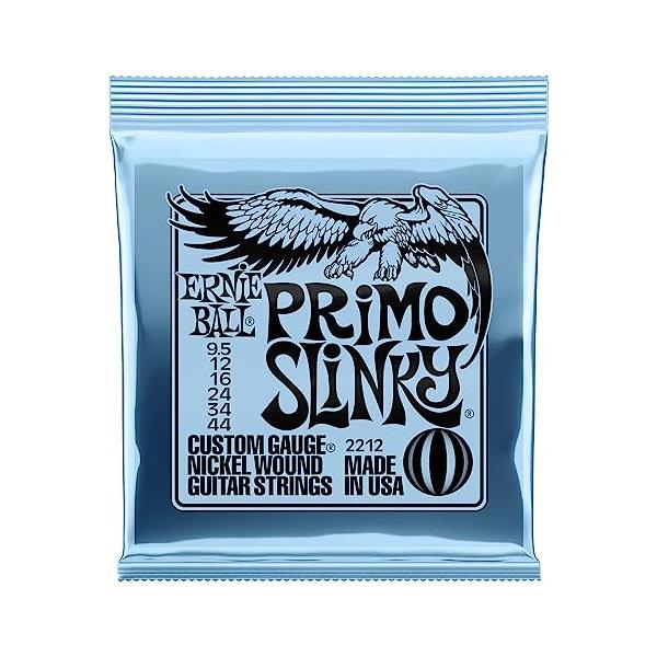 1パックプリモ(9.5-44)/プリモ(9.5-44)/P02212・Size:プリモ(9.5-44)Style:1パック・パッケージ個数:1・アーニーボール・スリンキーは、スラッシュ、ジミー・ペイジ、メタリカ、エリック・クラプトンなど、世...