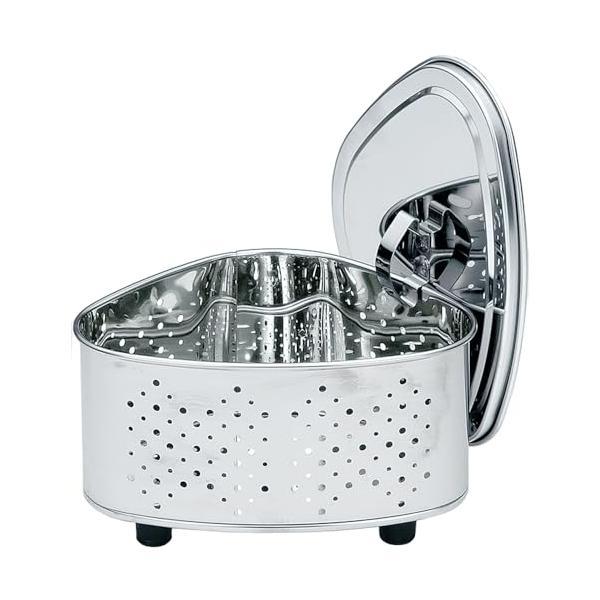 シンプルで機能的なデザインシルバー/180x130xH120mm/-・PatternName:箱入り・パッケージ個数:1・サイズ (約):180×130×120mm・重量 (約):210g・素材・材質:本体・フタ/抗菌ステンレス鋼、足/合成...