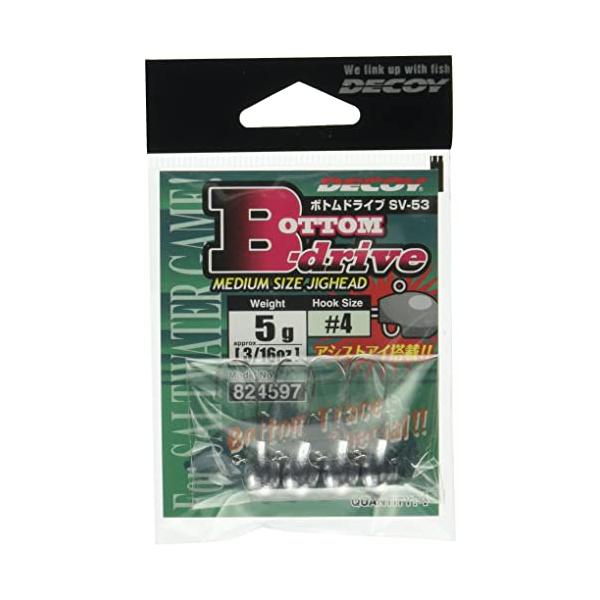 シルバー/.5g/.SV-53・パッケージ個数:1・サイズ:5g(3/16oz)・フックサイズ:4・入数:4