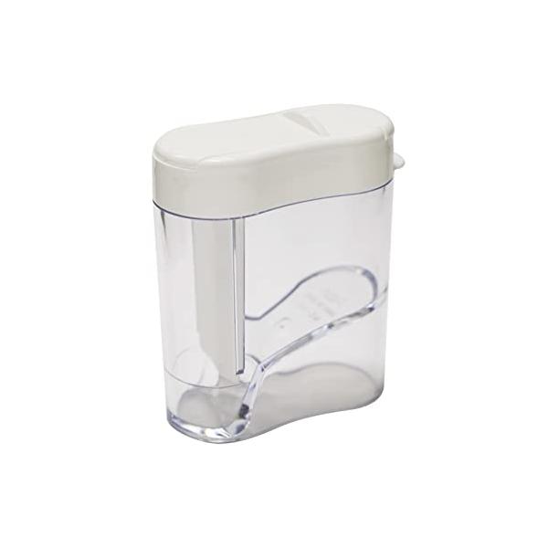 クリアホワイト/105ml/ME-101・PatternName:ホワイト・パッケージ個数:1・外寸 :87×40×H100mm・製品重量:90g・材質:本体:AS樹脂・フタ:ポリプロピレン・容量:105ml