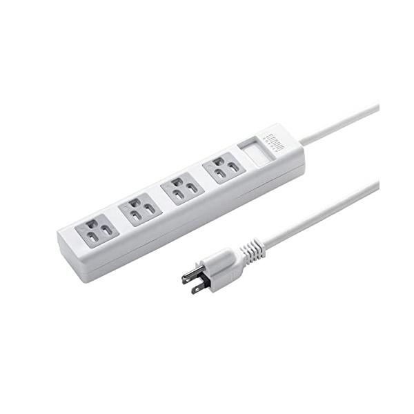 4個口ホワイト/2.5m/TAP-SH3425MG3P・Size:2.5mStyle:4個口・パッケージ個数:1・ホコリ防止シャッター付きで、ホコリの侵入を防止します。・裏面にマグネットが付いているので、スチールのデスクなどに仮固定すること...