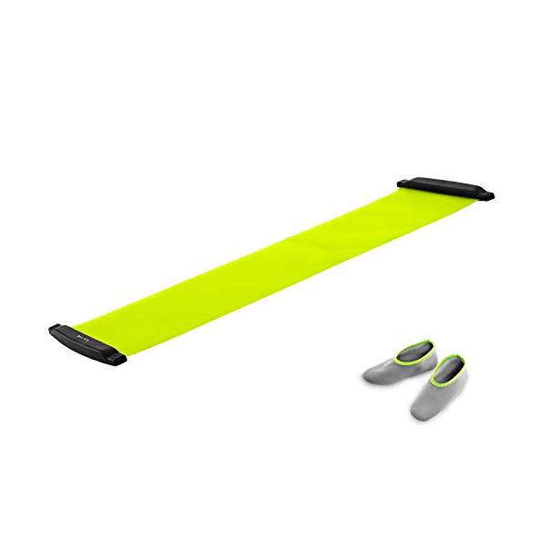 グリーン/-/3B-4727・パッケージ個数:1・1日5分滑るだけダイエット・「スケーティングボード」は、スケーティングシューズ付きのスライドボードです。ボードの両端には足を衝撃から守るクッションシート付き。・使い方は、スケートのように腕を...