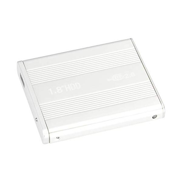 ホワイト/-/HC-H18/U2・パッケージ個数:1・接続形態:外付 / インターフェース:USB2.0 / 対応ドライブ:HDD / 搭載ドライブ:1.8インチIDE / 搭載可能数:1