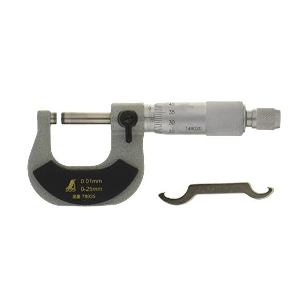 -/0~25mm/78935・Size:0~25mmPatternName:単品・パッケージ個数:1・本体サイズ:52×128×20mm・製品質量:205g・測定範囲:0.01~25ｍｍ・強固な塗装とメッキで剥がれ・サビに強い仕上げです・目...