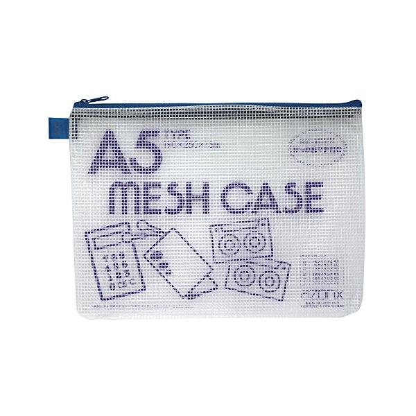 モダンブルー/A5タイプ/AZ-55・Size:A5タイプColor:ブルー・パッケージ個数:1・サイズ/縦190×横250×マチ幅15mm 材質/ビニール・規格/ A5サイズ・中身が一目で分かり、水にも強いメッシュケース。・旅行や外出時の...