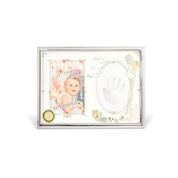 コンテンポラリーシルバー/サイズ:28W×4D×21Hcm/KP-31128・パッケージ個数:1・粘土で残そう 手型&amp;足型・[本体サイズ] 28×21×1.5cm・[製造国] 中華人民共和国・[素材] ガラス、スチール、クリスタルラ...