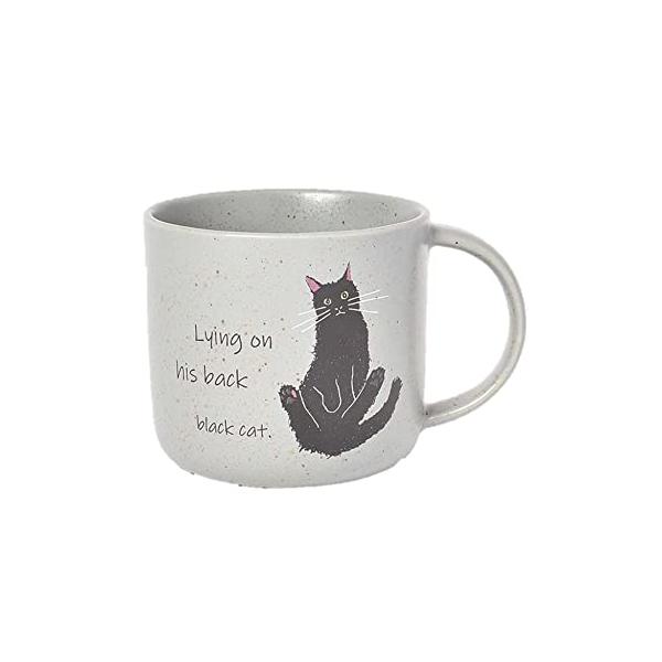 マグカップクロ/-/40921・パッケージ個数:1・サイズ(約):幅11×径8.3×高さ7.6cm、容量300ml・本体重量(約):225g・素材・材質:陶磁器・生産国:日本・家庭用食洗機:使用可、家庭用電子レンジ:使用可