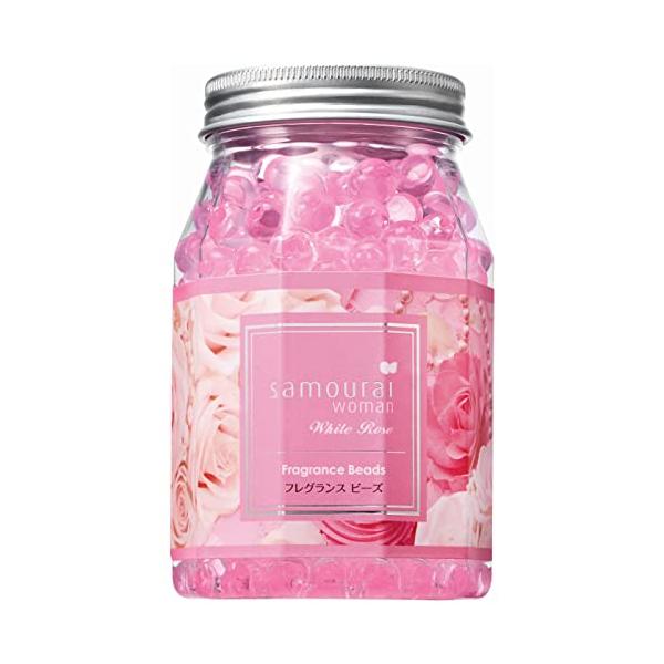 ピンク/-/-・FlavorName:ホワイトローズ・パッケージ個数:1・お部屋で楽しむ、ビーズタイプのフレグランス・消臭成分配合・お部屋に、玄関に、洗面所にも・フローラルの香りが幾重にも重なる、優しく可憐な「サムライウーマン ホワイトロー...