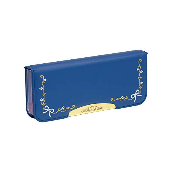 筆箱ネイビー/9.4×22.2×2.9cm/FD-1302-K・Color:ネイビーPatternName:単品・パッケージ個数:1・中身の飛び出しを防止するロック機能「アルロック」が付いた両面ペンケース・軽くてコンパクトなスリムボディーで...