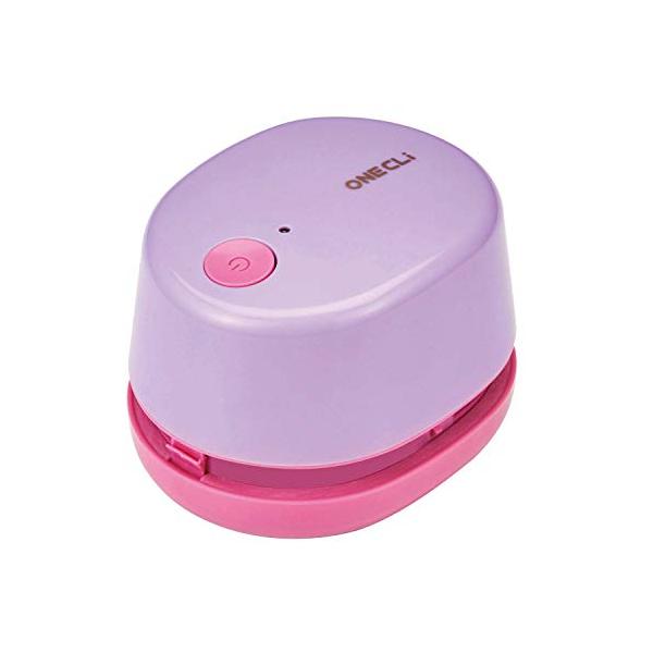 ハンドヘルドパープル/-/RE039・パッケージ個数:1・特徴操作しやすいマウス型でコンパクトな卓上掃除機・電池リチウムイオン充電池内蔵・仕様発熱防止装置内蔵の安全設計・付属USBケーブル付き・6か月付き