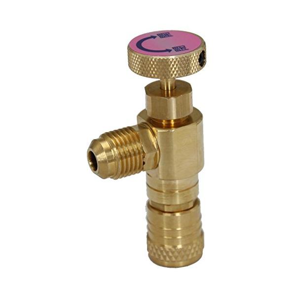 適用冷媒:R410A EA104AD-21-/-/EA104AD-21・Style:適用冷媒:R410A EA104AD-21・パッケージ個数:1・全長:57/62mm・チャージホース先端に取付けて使用することにより冷媒の吹出しがなく安全に...