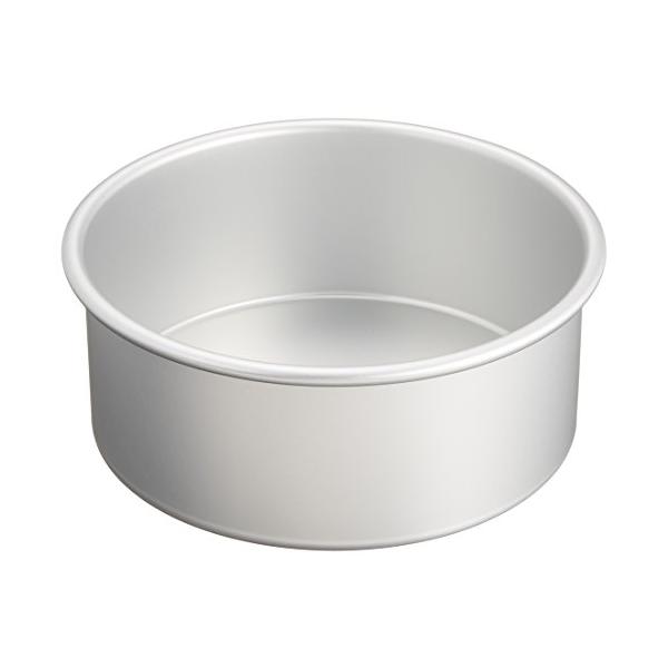深型シルバー/7インチ/WDK8204・Style:深型Size:7インチ・パッケージ個数:1・内径×深さ(mm):178×75・規格(インチ):7・スタイル:深型・アルミ製で軽くて扱いやすい・底が取れないケーキ型