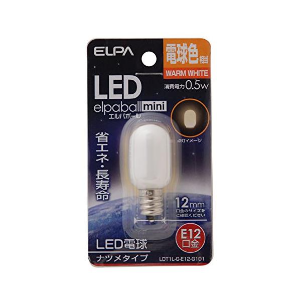 電球色/-/LDT1L-G-E12-G101・Color:電球色・パッケージ個数:1・本体重量(kg):0.01・11×6×2.5cm・交流電源:100V 50/60Hz共用 口金:E12 サイズ:全長46X外径20(mm) 質量:5g 定...