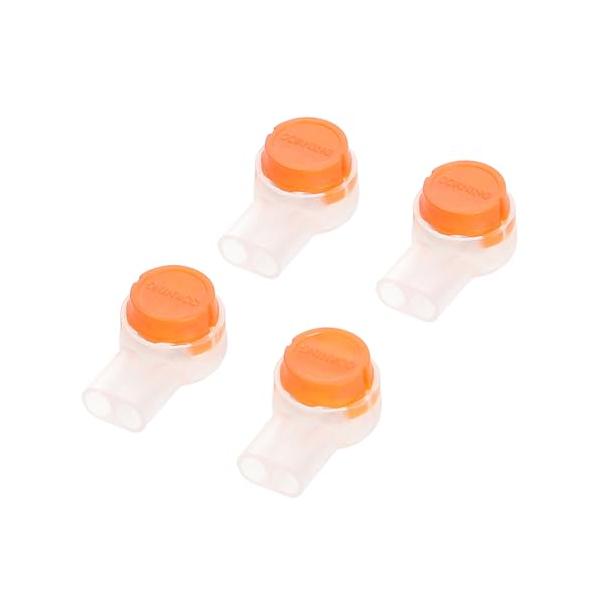 0.2sq/4個/防水防水ワンタッチコネクター/0.2sq/橙/4個/0.2sq/2892・Style:0.2sq/4個/防水・パッケージ個数:1・仕様・適合コードサイズ:0.2sq専用・使用可能電力:DC12V車・30W以下/DC24V車...