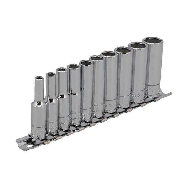 -/4、5、6、7、8、10、11、12、13ｍｍ/S11431・パッケージ個数:1・●ミラー仕上げのメッキが美しいディープソケット。●ボルトの貫通したナットや、奥まった所での作業に最適です。●ボルト・ナットを傷めにくい面接触タイプ。●６角...