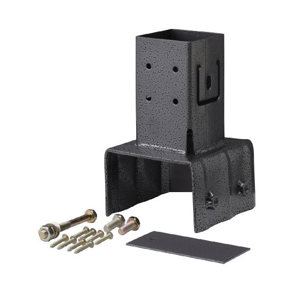 3)柱固定金具ブラック/12)10cmブロック用/TKP-03・Style:3)柱固定金具PatternName:1)ハンマートーンSize:12)10cmブロック用・パッケージ個数:1・梱包サイズ:20.7cm×14.0cm×13.6cm...