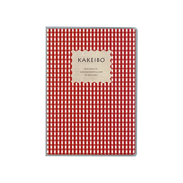 レッド/A5/J1235・Size:A5Color:レッド・パッケージ個数:1・ギンガムチェック家計簿・192P・216X155X10mm
