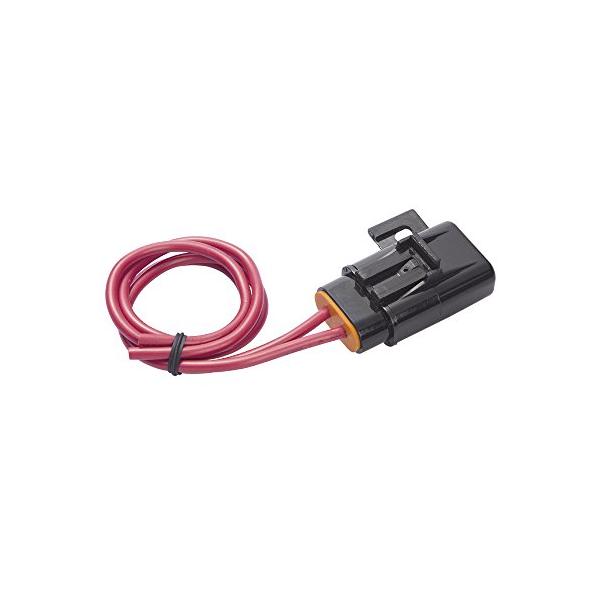 【仕様】コードサイズ:AV2.00sq-約300mm使用可能電力:DC12V・200W以下/DC24V・400W以下(MAX15A)使用可能温度範囲:-10~80度・防水性能:IPX4相当固定穴:φ6・平型ヒューズ専用(別売)