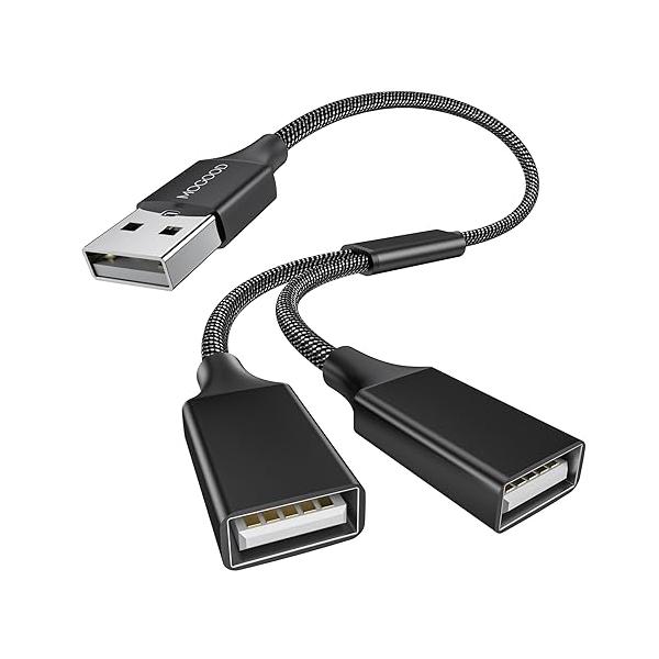 プラグアンドプレイ：簡単なプラグアンドプレイにドライバやソフトウェアは必要ありません。USB分岐器：ポータブルUSB 2.0高速ハブ、2つのUSBポートデバイスをデスクトップ/ノートパソコンに同時に接続可能充電とデータ転送をサポート注意：こ...