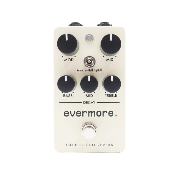 Evermore Studio Reverb は、コンパクトかつエレガントに作られたストンプボックスで、70年代後期を象徴する初期デジタル機器の粒立ちの粗いアンビエント・テールと魅惑的なモジュレーションを提供します。・ビット単位のビンテージ...