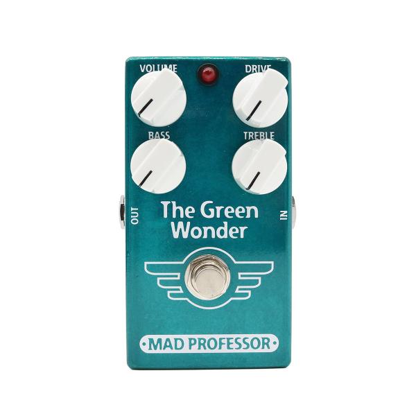 THE GREEN WONDER は汎用性の高いハイヘッドルームのオーバードライブ/ブースターペダルで、高出力でシングルコイルでもハムバッカーピックアップのどちらでも素晴らしいサウンドを奏でます。あらゆる種類のアンプと非常に相性が良く、クリ...