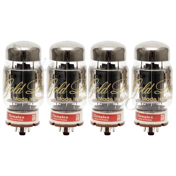 復刻 Gold Lion KT88 マッチドクワッド (4本) パワー菅マッチドクワッド(4本組)のパワー菅となります。音の解像度が高く低域から高域まで明瞭なサウンドが特徴です。タイトな低音から抜けが良くシャープな印象の高域まで、様々なジャ...