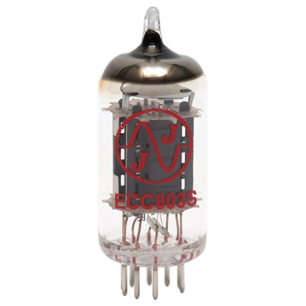 昨今ではギターアンプのプリ菅やドライブエフェクター用などでも定番化してきている JJの真空管。高信頼管 TELEFUNKEN ECC803復刻版 ロングプレート仕様、中域と伸びのある高域に特徴があります。