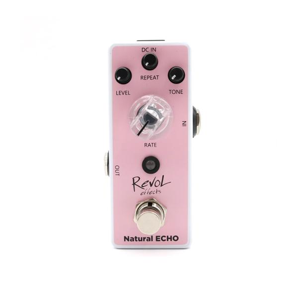 Revol Natural ECHO EEC-01 エコー エフェクターRevoL e?ects Natural ECHO EEC-01 は、カラオケ機器などでよく用いられるエコーエフェクトをギターで簡単に再現できます。RATEノブでエフェ...