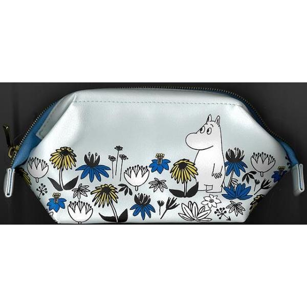 【北欧デザインがテーマのムーミンの文房具シリーズ】大胆に柄を配置し、色数を抑えておしゃれに仕上げました。ファスナー部分にワイヤーが入っており、口を開けたまま保持できて中身が確認しやすい。内ポケットもあって中身の整理もしやすく、化粧ポーチ以外...