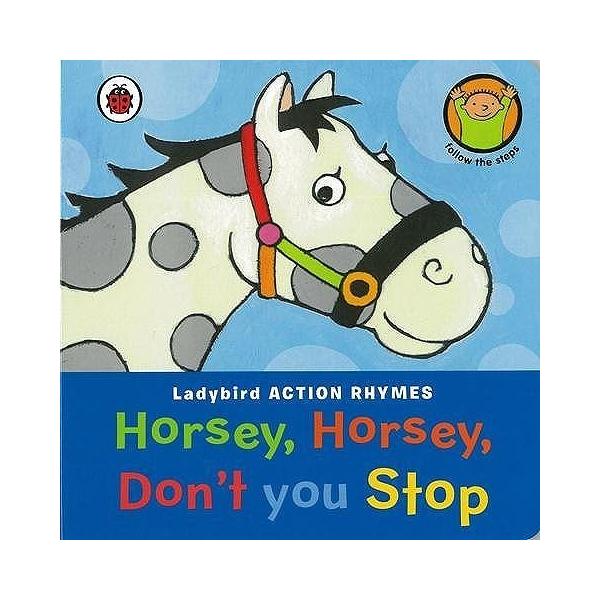 英語圏の手遊び歌の絵本です。「お馬さん止まらないで」など全５曲掲載。楽しく英語が学べます。
