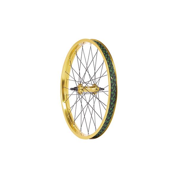 耐久性の高いダブルウォールリムを使用したフロントホイールリム：SALTPLUS "SUMMIT"リム ダブルウォールアロイ ストレートサイドウォール20インチ 36Ｈハブ：SALT"EVEREST"ハブ ローフランジアロイ シールドベアリン...