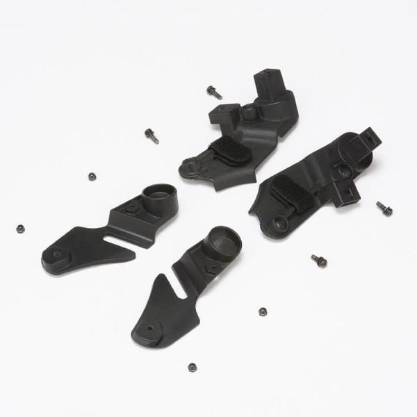 RCR-011リヤチャイルドシート用レインカバー ルーフキッズをチャイルドシートに取り付けるための専用部品セット。■必要な工具：プラスドライバー(#2)■素材：本体/POM、ネジ類/鉄■適合リヤチャイルドシート：RBC-019DX（ポポラモ...