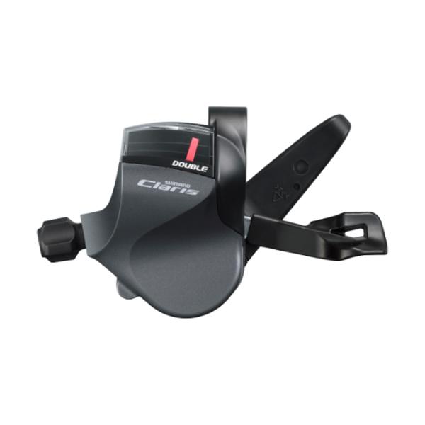 ESLR2000LB SHIMANO CLARIS シフター SL-R2000-L 2スピード ラピッドファイヤープラス■速度：フロント 2スピード■クランプタイプ：クランプバンド■オプティカル ギア ディスプレイ：オプティカル・ギアディス...