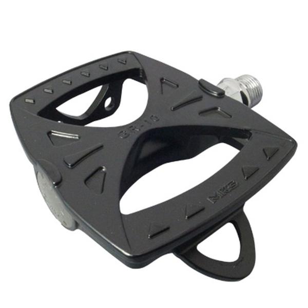 ・広踏面プラットフォームペダル。人気定番製品GR-9の後継モデルとして、さらに踏み面が広く乗りやすくなっているのが特徴です。・トゥクリップをつけて、スニーカーなどで乗るのに最適です。■カラー：ブラック■ボディ：アルミ■サイズ2：W76×L8...