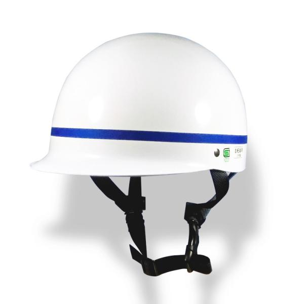 衝撃に強く軽いAES耐候性樹脂使用でいつまでも美しい白を保ちます。内装は抗菌防臭生地使用。ワンタッチホルダー付。SGマーク付（自転車用・製品安全協会規格品）日本製。材質：AES樹脂内装：ヘッドクッション式カラー（反射テープ巻）：ブルーワンタ...