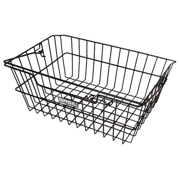 ●シンプルで頑丈なスチールワイヤー製。●スプリングクランプ付き。●実用的な手持ちハンドル付き。●バジルカゴの原点。■カラー：ブラック■サイズ：31×41×17cm■最大積載量：5kg