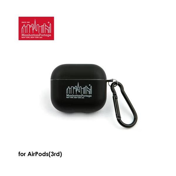 【ブランド】（正規取扱店）Manhattan Portage（マンハッタンポーテージ）【商品仕様】約H48×W58×D25mm【対応機種】Apple AirPods（第3世代用）【素材】ポリカーボネート/アルミニウム合金【カラー（主）】BL...