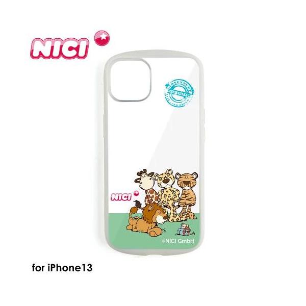 【ブランド】（正規取扱店）nici（ニキ）【商品仕様】約H160×W77×D11mm【対応機種】Apple iPhone13【素材】PC/TPU【カラー（主）】CLEAR（クリア）キャラクター：ワイルドフレンズアイフォン13 ケース iPh...