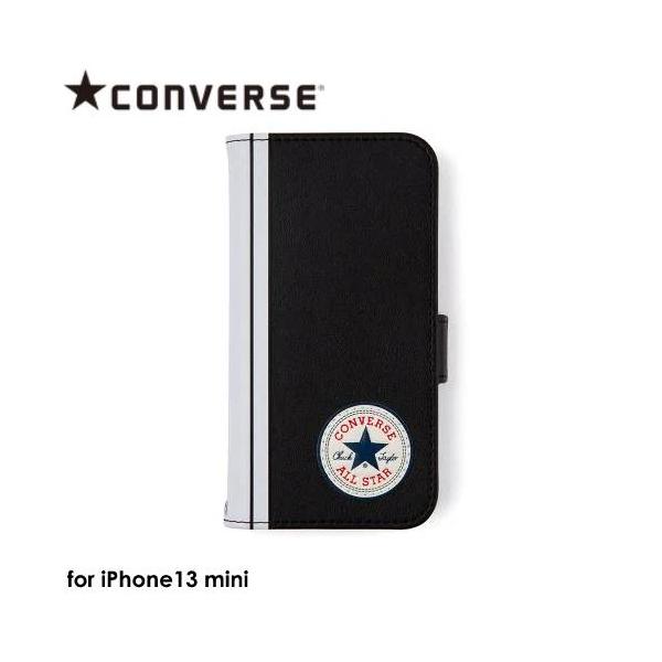 【ブランド】CONVERSE（コンバース）【商品仕様】約H137×W77×D17mm【対応機種】iPhone13 mini【素材】PUレザー/PC【カラー（主）】BLACK（ブラック）アイフォン13 ミニ ケース iPhone13 mini...