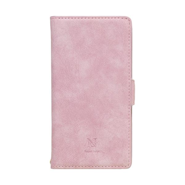 対応機種スマートフォン対応　マルチタイプ手帳型ケース L-size nemu kuma Pink 4573491417795