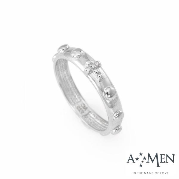 イタリアの【AMEN】のロザリオリングです。シンプルながらも他とは違う十字架のデザインが素敵な指輪です。＊海外製のため同じサイズ表記でも若干サイズに差がある場合がございますのでご了承ください。＊AMENのリングサイズは日本のサイズと基本的に...