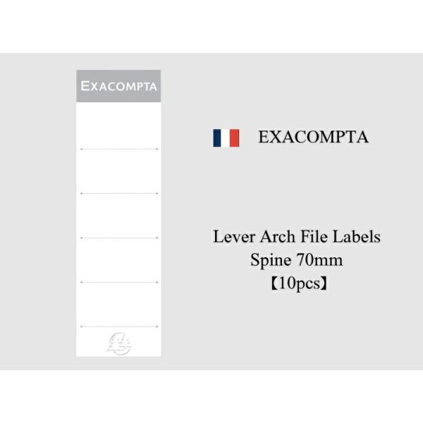 ●The Wind-日本システムス（株）はEXACOMPTA社の日本輸入総代理店です。●EXACOMPTA（エグザコンタ）社A4レバーアーチファイル70ｍｍ専用の背表紙ラベル【10枚入り】です。●エグザコンタのレバーアーチファイルは丈夫で長...
