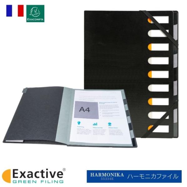 ●The Wind（日本システムス）はフランス エグザコンタ社の日本輸入総代理店です。●エグザコンタ【EXACTIVE シリーズ】 A4書類ファイル 「ハーモニカ」です。●【EXACTIVE シリーズ】 シンプル＆シックで機能的。エスプリの...