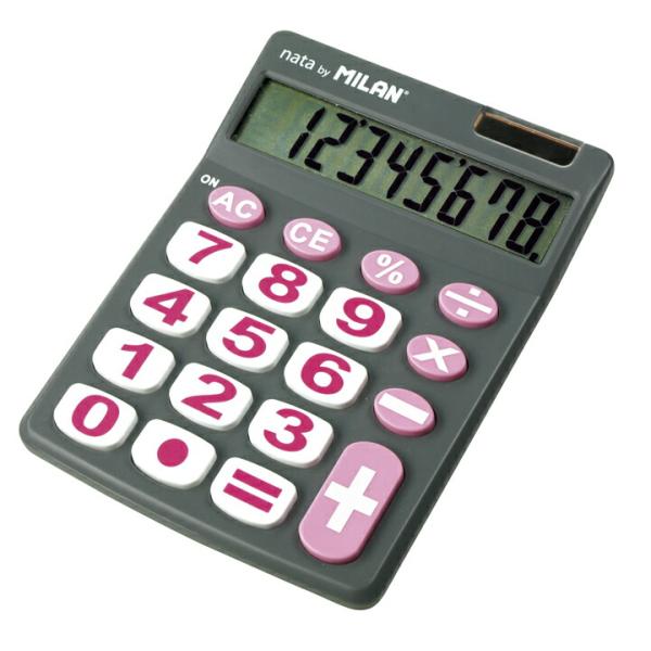 ■商品名：【MILAN】電卓　ビッグキー8桁　151708 グレー■商品コード：MLN151708GBL■サイズ：142×105×24ｍｍ★宅配のみ対応＊海外輸入品ですので、製造途中でできた小さなキズや擦れ等ご理解くださいませ。店舗概要：T...