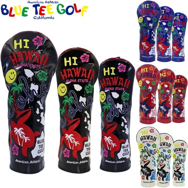 Blue Tee Golf HI-HAWAIIシリーズのウッド用カバーハワイの風景とにこちゃんマークの装飾が特長内側はボア仕様でクラブを優しく保護してくれます■素材PU(合成皮革・エナメル)■種類ドライバー用(460cc対応)フェアウェイウ...
