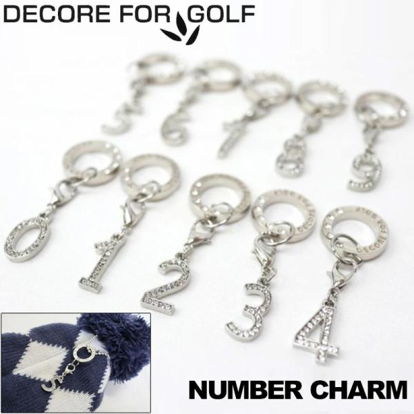 DECORE FOR GOLF(デコレフォーゴルフ) オリジナル クリスタルガラス ナンバーチャーム心を込めてハンドメイドで一個一個作っていますフェアウェイウッドやユーティリティの番手札として・・ペンダントトップとして・・アイディア次第で使...
